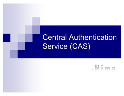 Pdf Central Authentication Service Cas Dokumentips