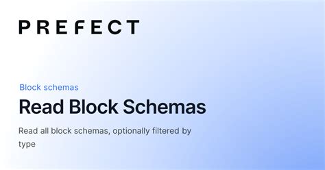 Read Block Schemas Prefect