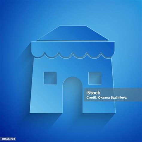 파란색 배경에 고립 된 종이 컷 서커스 텐트 아이콘 카니발 캠핑 텐트입니다 놀이 공원 종이 아트 스타일입니다 벡터 일러스트레이션 0명에 대한 스톡 벡터 아트 및 기타 이미지