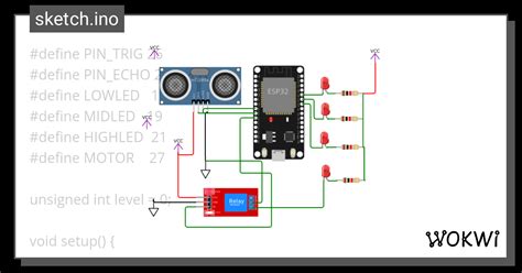Water Level Controller Copy Wokwi Esp32 Stm32 Arduino Simulator