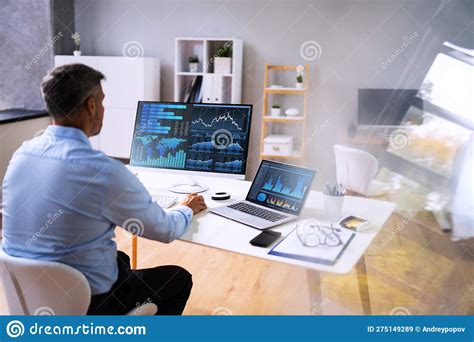 Kpi Business Analytics Data Dashboard Stock Image Image Of