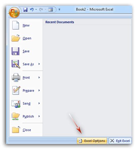 Where Is Excel Options In Microsoft Excel 2007 2010 2013 2016 2019