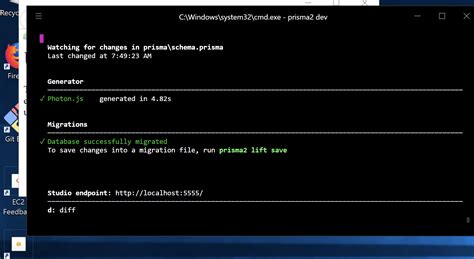 Windows `prisma2 Dev` Crashes On Blank Postgres Project · Issue 733