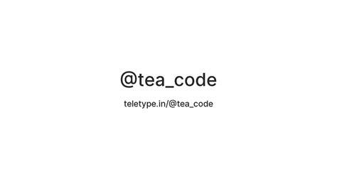 Teacode — Teletype