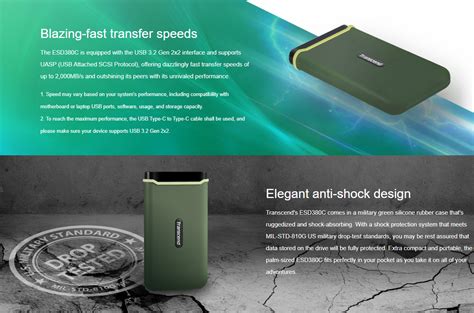 Transcend Esd C Tb Tb Tb Usb Gen Portable External Ssd Solid State Drive Shopee