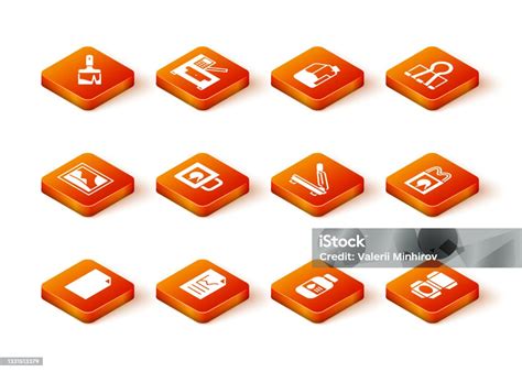 빈 문서 그래프 차트 그림 풍경 커피 컵 프린터 잉크 병 종이 커터 판지 상자 및 쇼핑 백 아이콘문서 설정합니다 벡터 3차원 형태에 대한 스톡 벡터 아트 및 기타 이미지