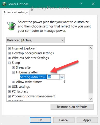 How To Configure Hibernation Time On Windows