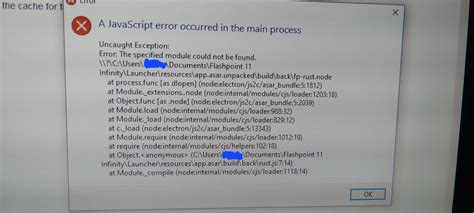 Upon Attempting To Start Flashpoint It Throws This Error Anyone Know