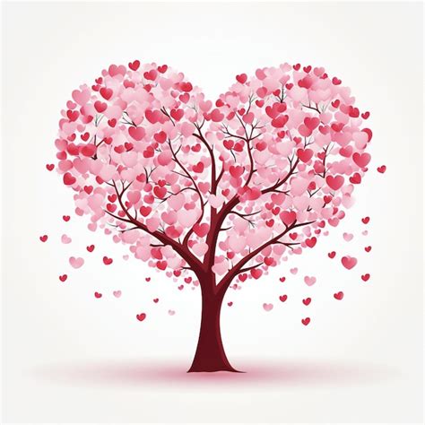 Premium Photo Love Shape Tree