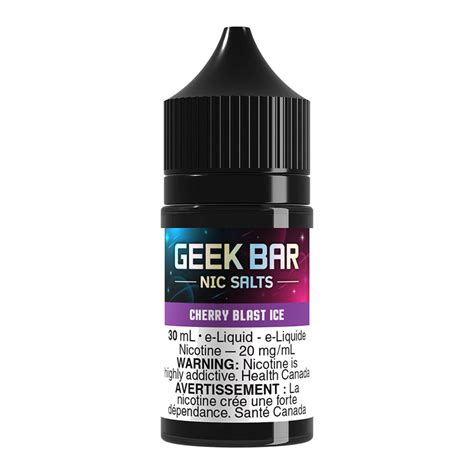 Geek Bar Salt Nic E Liquid Cherry Blast Ice 30ml Free Shipping 75 — Nvb Inc