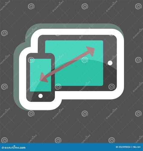 Sticker Responsiveness Suitable For Programming Symbol Simple Design