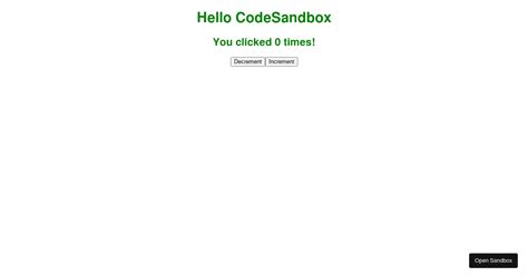React Hooks Button On Click Codesandbox
