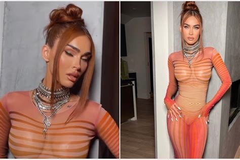 Megan Fox Tells Haters To Calm Down While Flaunting Figure In Sheer Dress