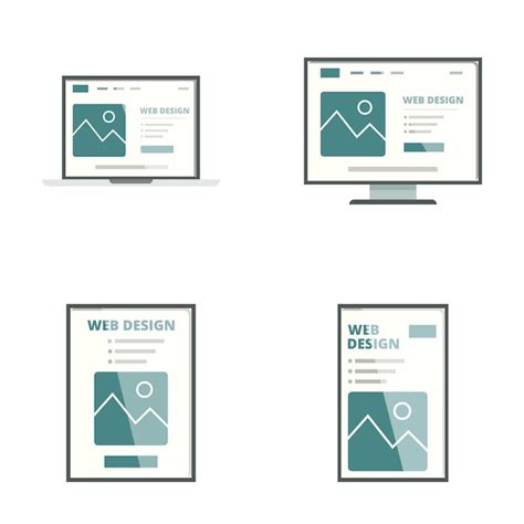 Premium Vector Responsive Web Design Concepts On Various Devices