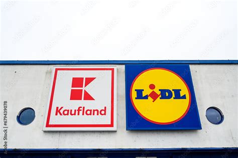 Lidl And Kaufland Signs On Supermarket German International Discount Retailer Chain Kaufland