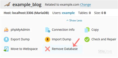 How To Delete A Database In Plesk Knowledgebase Soladrive
