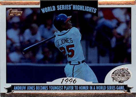 2004 Topps World Series Highlights Aj Andruw Jones 2 Nm Mt