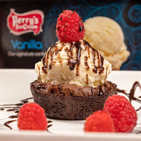 Perrys Vanilla Ice Cream Brownie Bowls Recipe