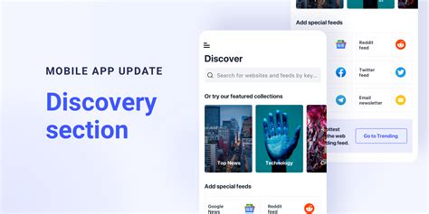 Mobile App Update Discovery Section Inoreader Blog