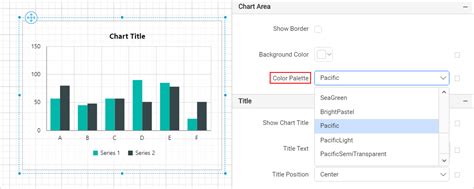 Chart Color Palette Web ReportDesigner React