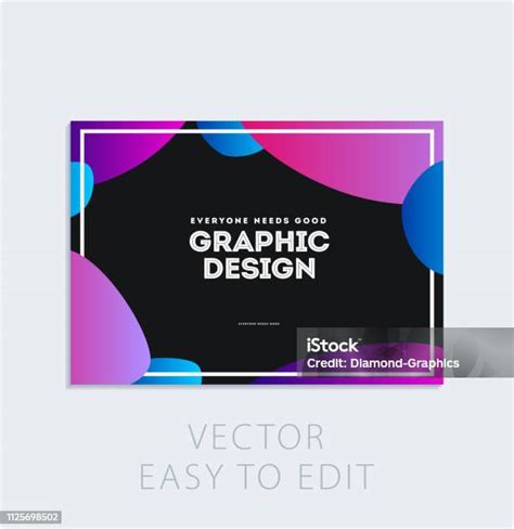 추상적인 디자인 브로셔 표지 브랜딩 마케팅 키트에 대 한 다채로운 부드러운 모양 A 4에서 크리에이 티브 전단지 0명에 대한 스톡 벡터 아트 및 기타 이미지 Istock