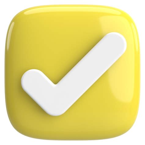 Premium Photo 3d Checkbox Check Mark 3d Illustration