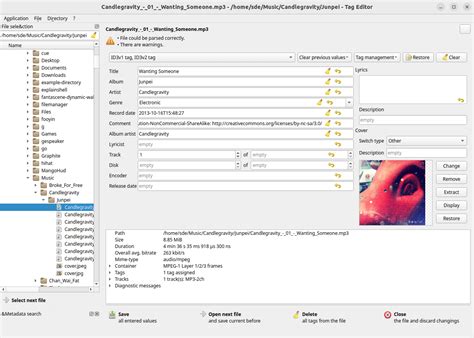Tag Editor Tag Editor With Qt Gui And Command Line Interface Linuxlinks