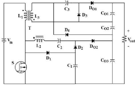 Figure 1 From Non Isolated High Step Up Dc Dc Converter Based On Coupled Inductor With Reduced