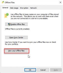 How To Enable Or Disable Offline Files Windows