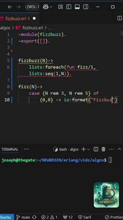 classic fizzbuzz solved with erlang functional programming style coding
