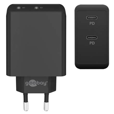 Usb C Oplader Aansluiting Euro Stekker Male Aansluiting X Usb C Female Laadsnelheid