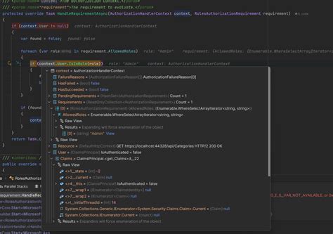 C Net 8 Contextuserisinrole Always Return False Stack Overflow