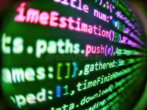 server logs analysis closeup image programming text on dark screen