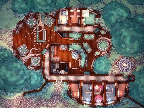 Person Tree House DnD Map