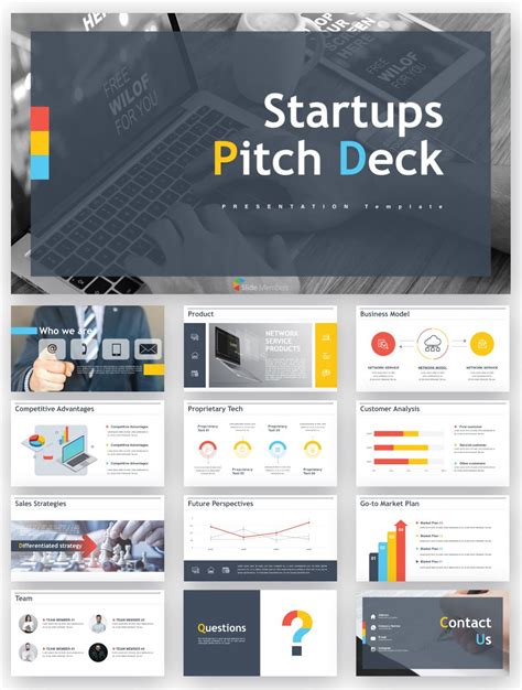 Modern Startup Pitch Deck Design Sample Business Pitch Presentation