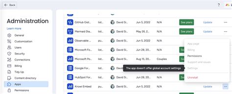 Admin Only App Settings Screen Feature Requests Api And Apps Framework Monday Community Forum
