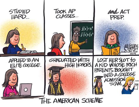 7 Hilariously Brutal Cartoons About The College Admissions Scandal