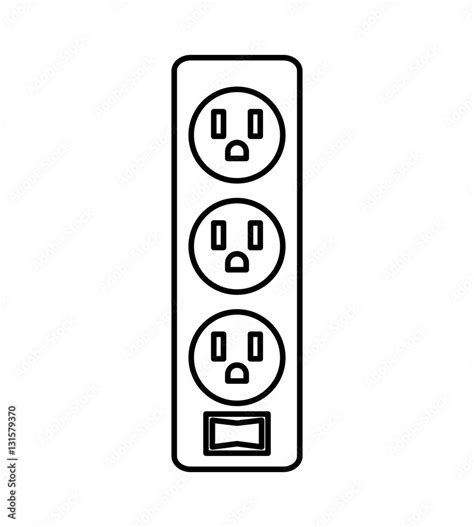 Multi Socket Energy Isolated Icon Vector Illustration Design Stock Vector Adobe Stock