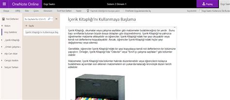 Microsoft Class Notebook Bilgi Sistemleri Ve Teknolojileri