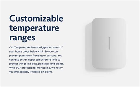 Simplisafe Temperature Sensor Hot Cold Detection Compatible With Simplisafe