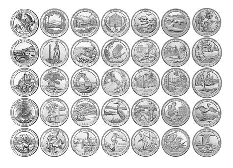 Printable List Of Quarters From 2021 To 2023 With Pictures