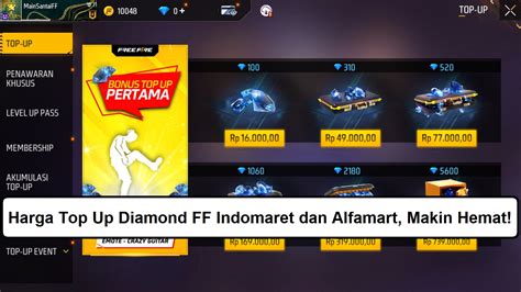 Harga Top Up Diamond Ff Indomaret Dan Alfamart Makin Hemat Esportsku