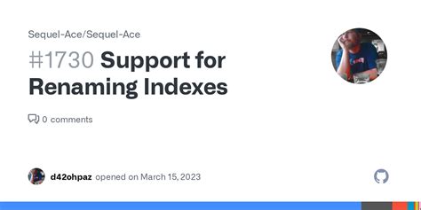 Support For Renaming Indexes Issue 1730 Sequel Ace Sequel Ace GitHub