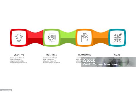 그래프의 추상 요소 4단계 옵션 부품 또는 프로세스가 있는 다이어그램입니다 인포그래픽 프레젠테이션을 위한 템플릿입니다 0명에 대한 스톡 벡터 아트 및 기타 이미지 Istock