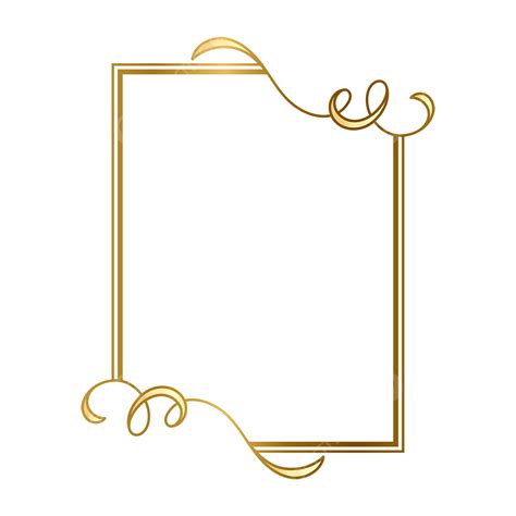 Mooie Rechthoekige Omslagkaderrand Met Luxe Gouden Element Rechthoek