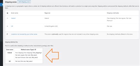 Show Shipping Method Ids In Woocommerce Damien Carbery Website Development