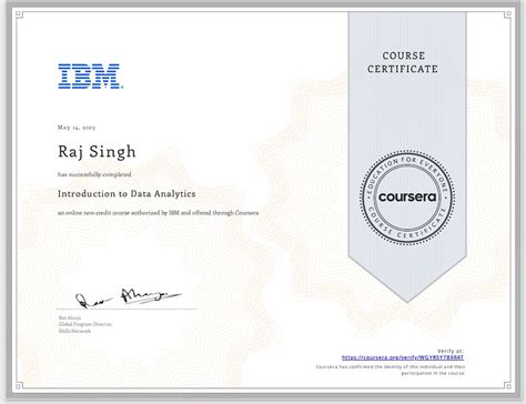 Raj Singh On Linkedin 📊 Successfully Completed Ibms Introduction To Data Analytics Course 🎯