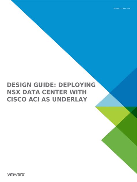 Nsx With Cisco Aci As Underlay Pdf Cloud Computing Computer Network