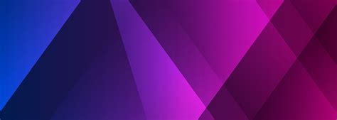 기하학적 모양의 파란색과 분홍색 현대 추상적 인 와이드 배너 밝은 분홍색과 파란색 추상적 인 배경 0명에 대한 스톡 벡터 아트
