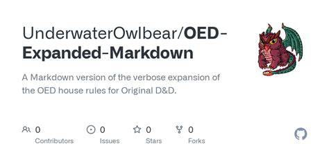 Github Underwaterowlbearoed Expanded Markdown A Markdown Version Of